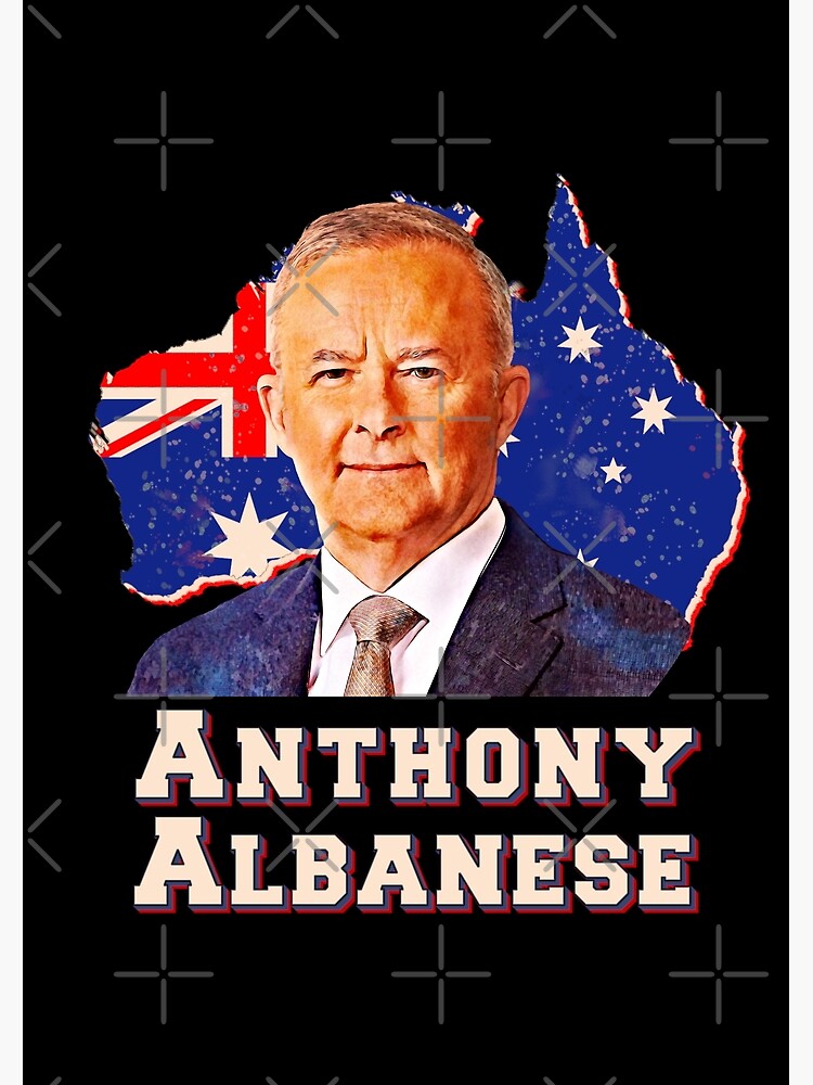 "Australian Labor Party | Anthony Albanese | Australian map retro ...