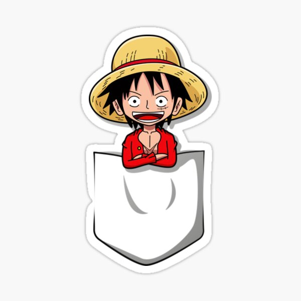 "Luffy Pocket" Sticker by Guardexa | Redbubble