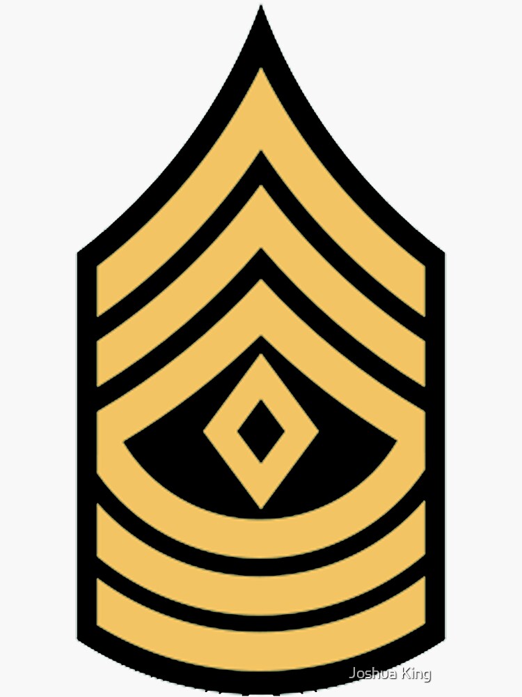 "First Sergeant - US Army" Sticker for Sale by FatCrayon | Redbubble
