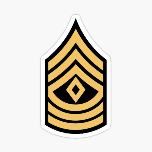 "First Sergeant - US Army" Sticker for Sale by FatCrayon | Redbubble