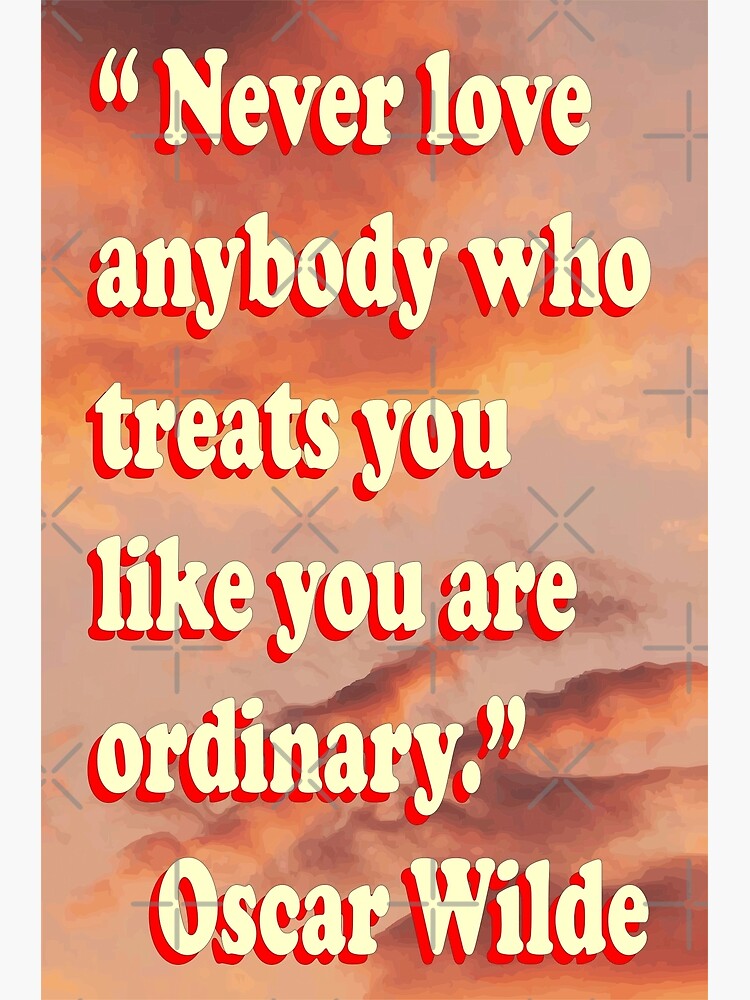 "oscar wilde quote" Poster by oko-designs | Redbubble