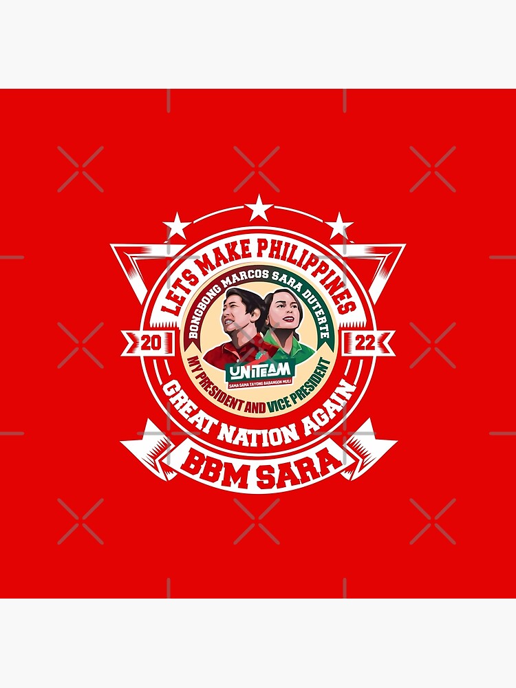 "BBM SARA LETS MAKE PHILIPPINES GREAT NATION AGAIN WHITE" Poster by ...