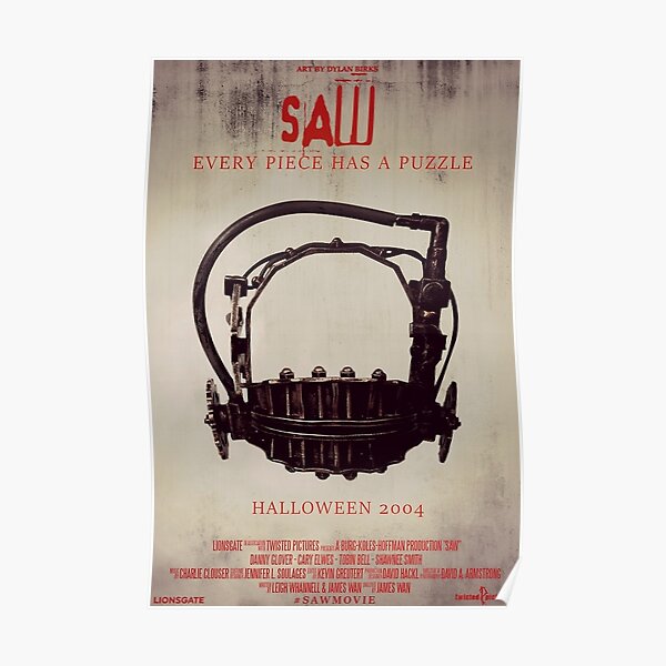 "SAW classic SAW poster design (Colour-brown) Poster" Poster for Sale ...