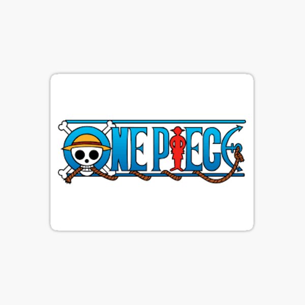 "One piece (logo)" Sticker by snowhero | Redbubble