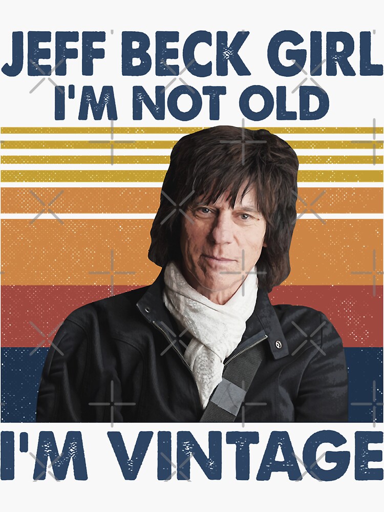 "Kids Love Jeff Beck The Great Retro" Sticker by Tonacostalow88 | Redbubble