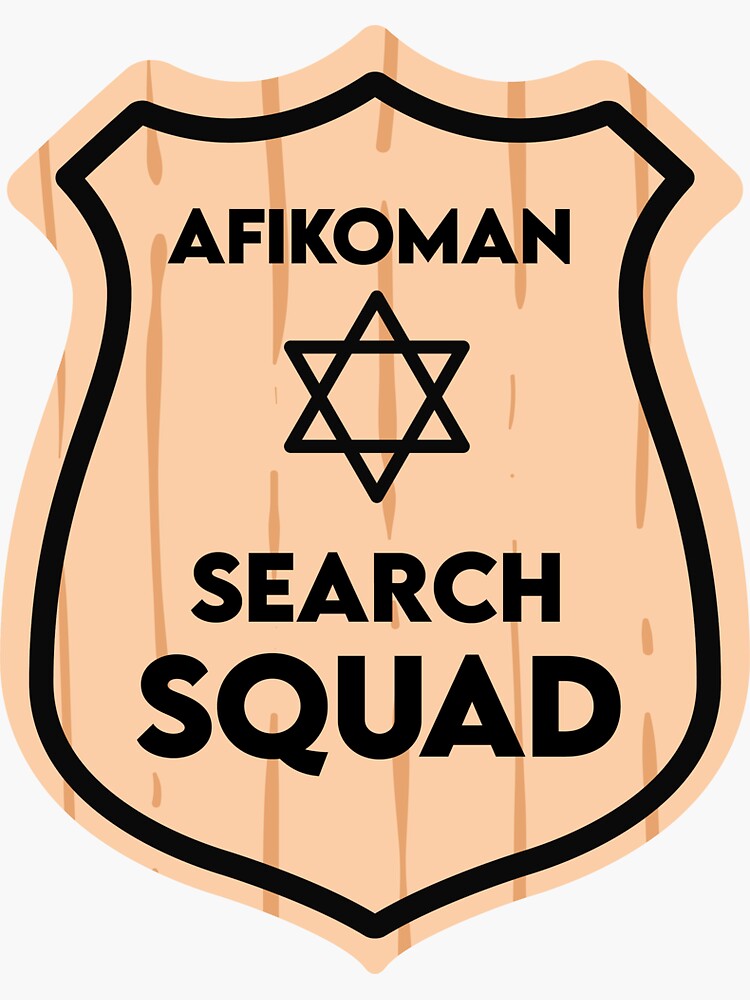 "Afikoman search squad" Sticker by sabergrid | Redbubble