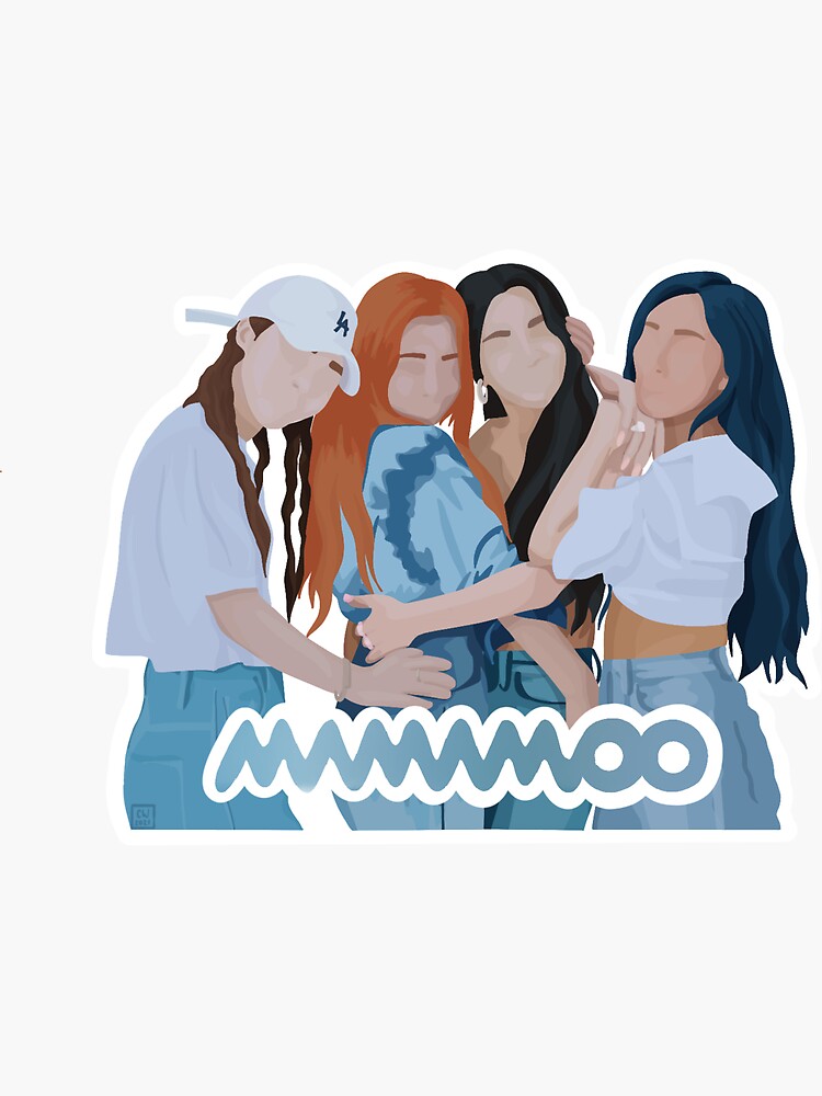 "Mamamoo Kpop sticker Mumumuch portrait" Sticker for Sale by cwllmsart ...