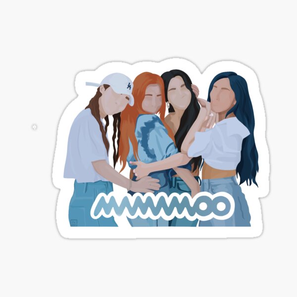 "Mamamoo Kpop sticker Mumumuch portrait" Sticker for Sale by cwllmsart ...