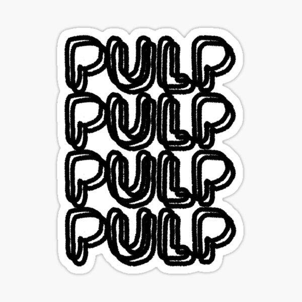 "PULP PULP PULP band inspired " Sticker by Gabrielsshop | Redbubble