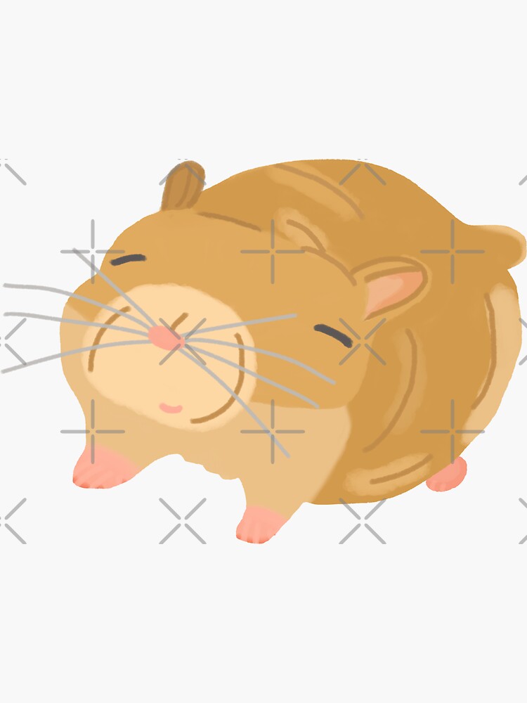 "Chubby Gerbil" Sticker by MILdecals | Redbubble