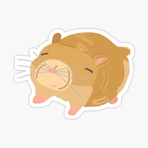 "Chubby Gerbil" Sticker by MILdecals | Redbubble