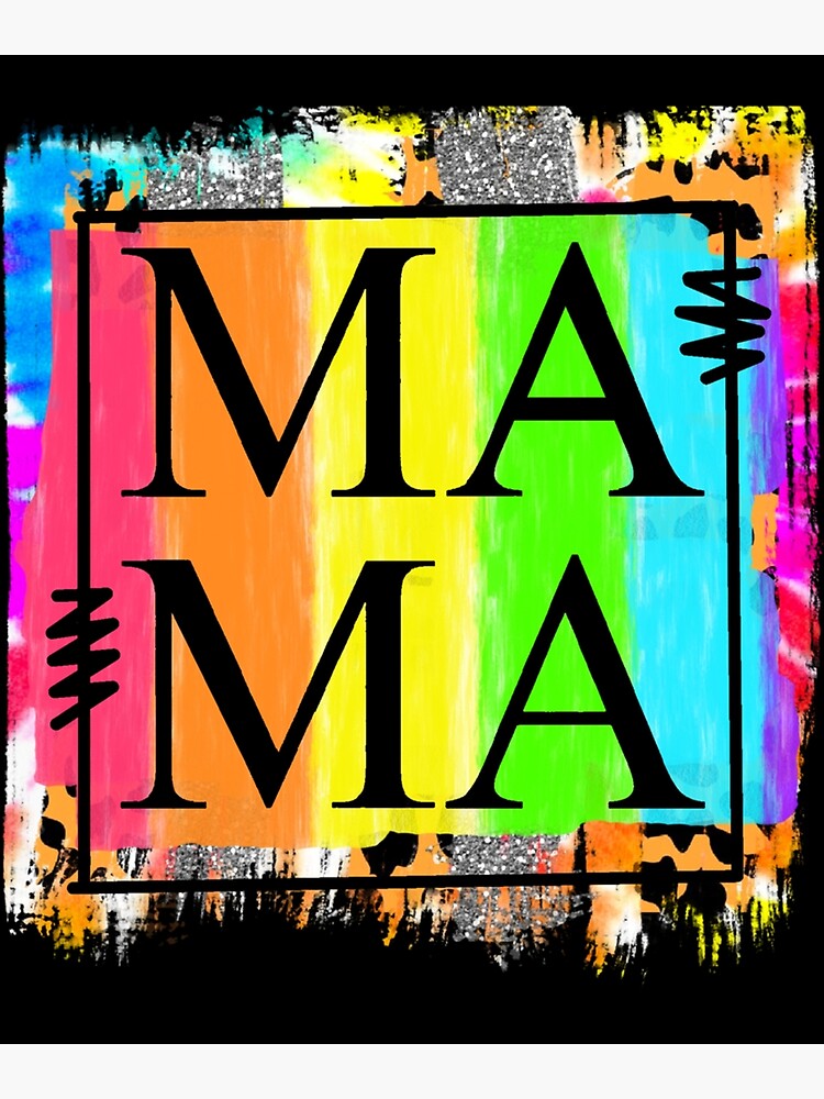 "Mama Cute mom life cheetah print mother mama moms gift son daughter ...