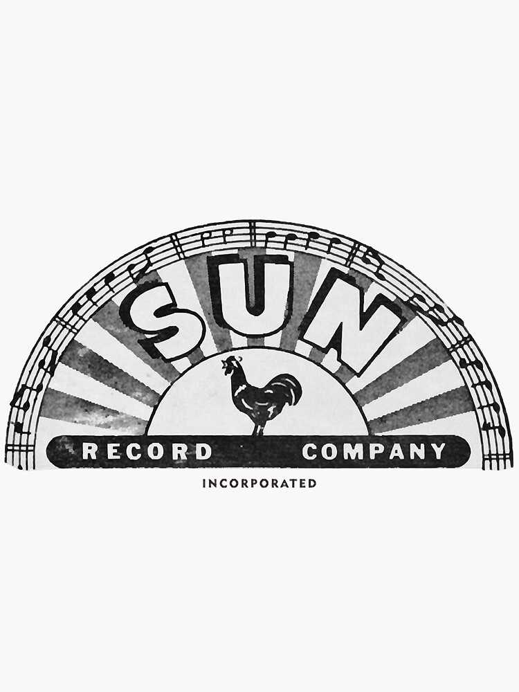 "Best selling sun records logo essential t shirt" Sticker for Sale by ...