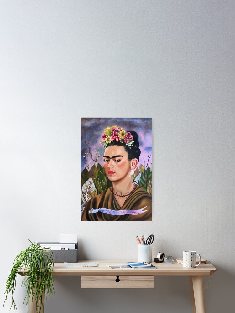 "Self Portrait Dedicated to Dr Eloesser by Frida Kahlo" Poster for Sale ...
