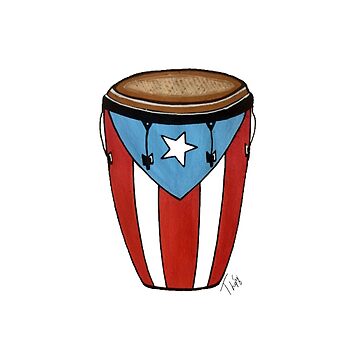 "Puerto Rico Conga | Boricua Flag | Puerto Rican Art" Sticker for Sale ...