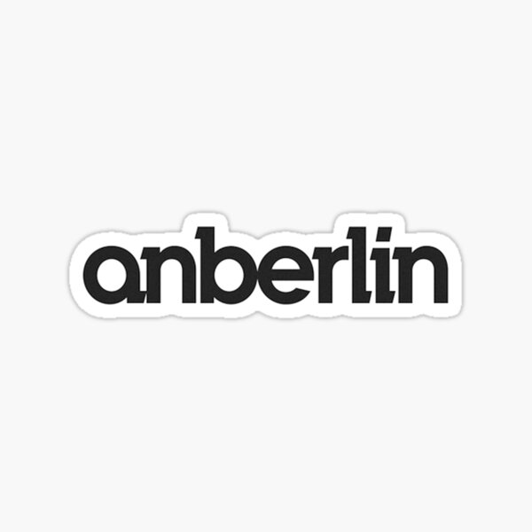 "writing best logo - anberlin band" Sticker for Sale by ashle12 | Redbubble