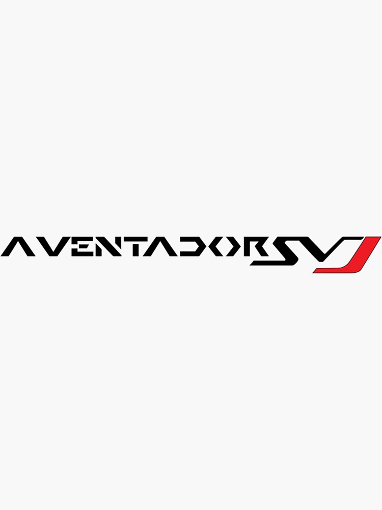 "Lamborghini Aventador SVJ 2021 Classic T-Shirt" Sticker by ...