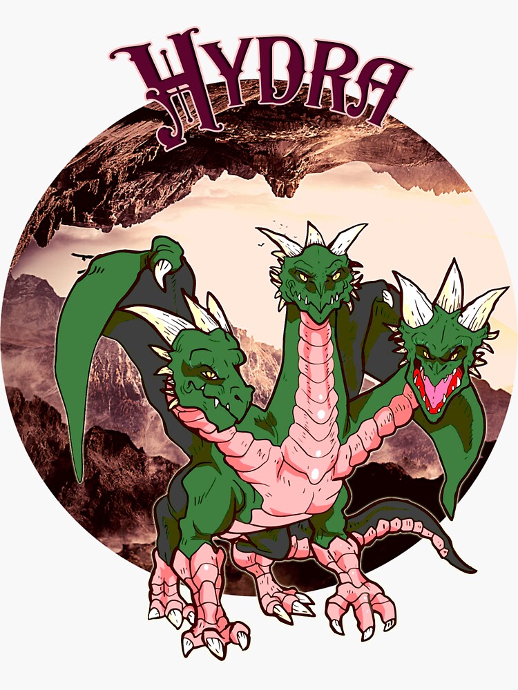 "Hydra" Sticker by ramkiki | Redbubble
