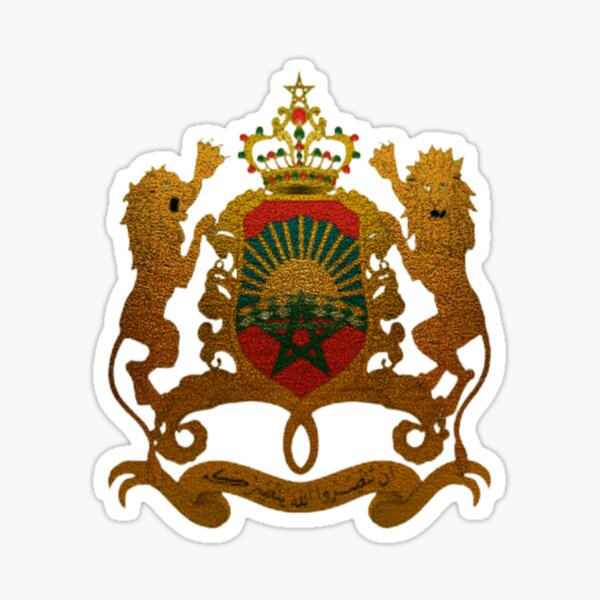 Sticker « Logo Maroc- Passeport Marocain -lion de l'atlas », par ...