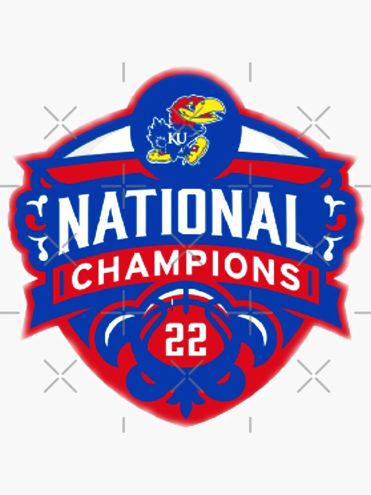 "Ku Championship Sticker Sticker, Gift For Boyfriend Sticker Sticker ...