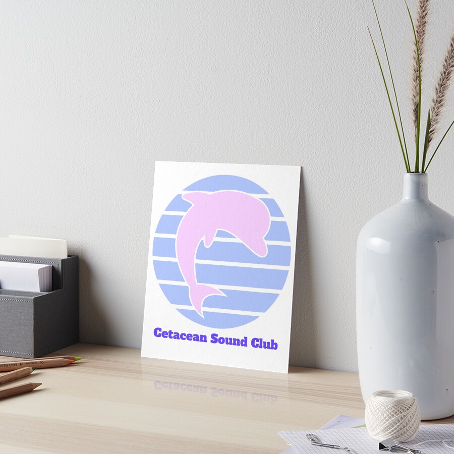 "pink dolphin logo" Art Board Print by cosmic-traces | Redbubble