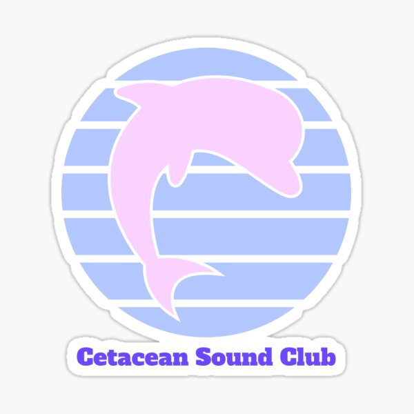 "pink dolphin logo" Sticker by cosmic-traces | Redbubble