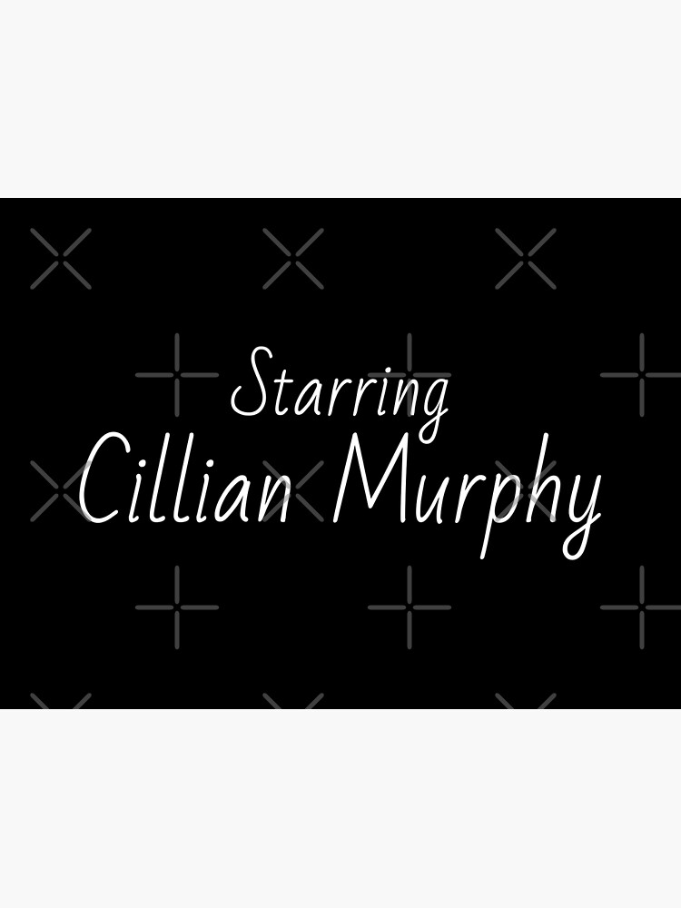 "Starring cillian murphy" Poster for Sale by 1thought | Redbubble
