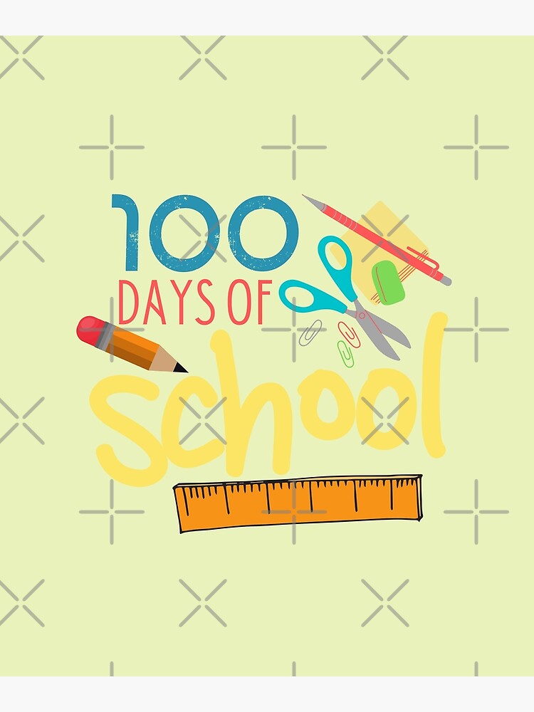 Póster «Feliz día número 100 de clases | 100 días de escuela | Camisa ...