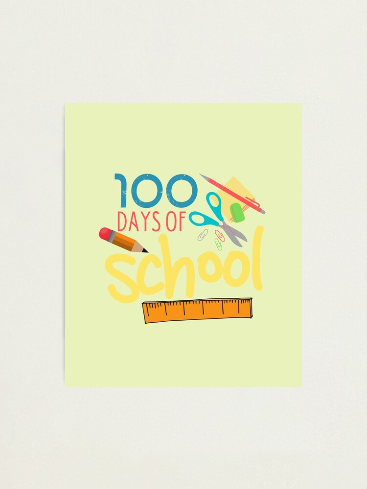 Lámina fotográfica «Feliz día número 100 de clases | 100 días de ...