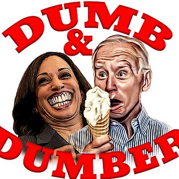 "Biden & Harris DUMB AND DUMBER Cartoon" Sticker for Sale by carolina1 ...