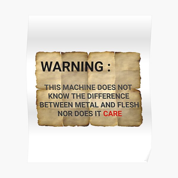 "Humor Funny Warning this machine does not know the difference between ...