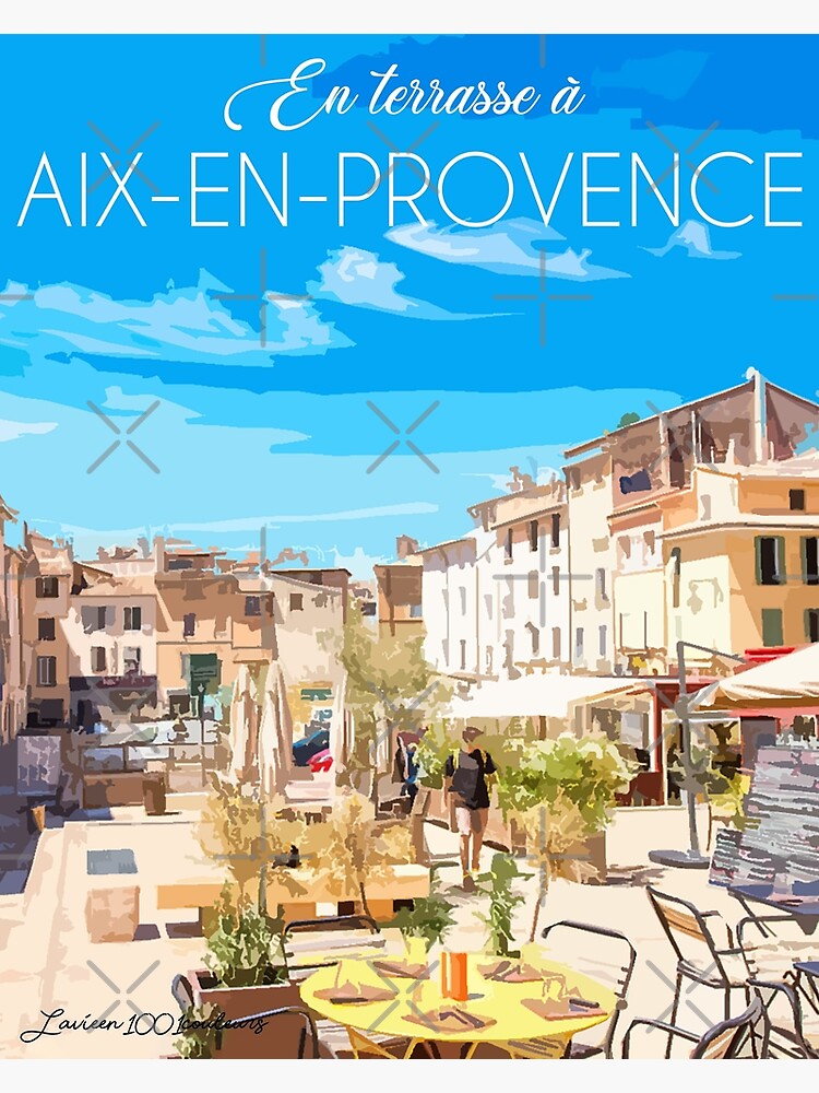 Aix En Provence Vintage Voyage Poster vendu par Beaver Jahel Thin | SKU ...