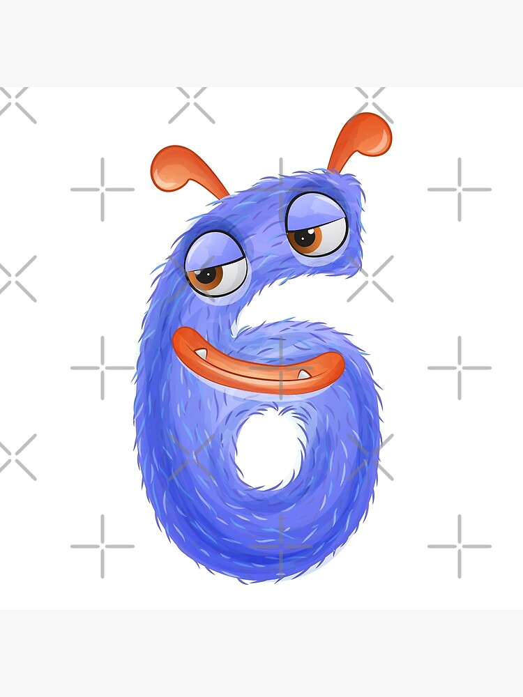 "Happy Birthday Monster Numbers - Six - 6 - Sixth" Poster for Sale by ...