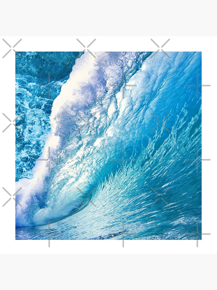 "The great wave | Great blue wave background" Poster for Sale by ...