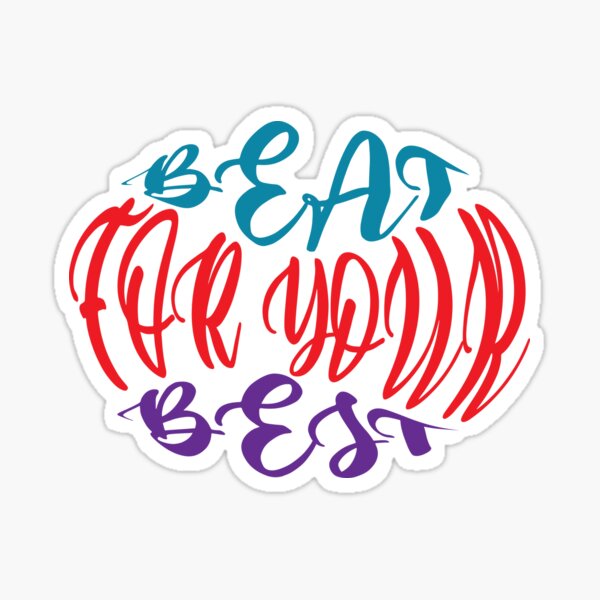 "Beat for your Best" Sticker by Mychap | Redbubble