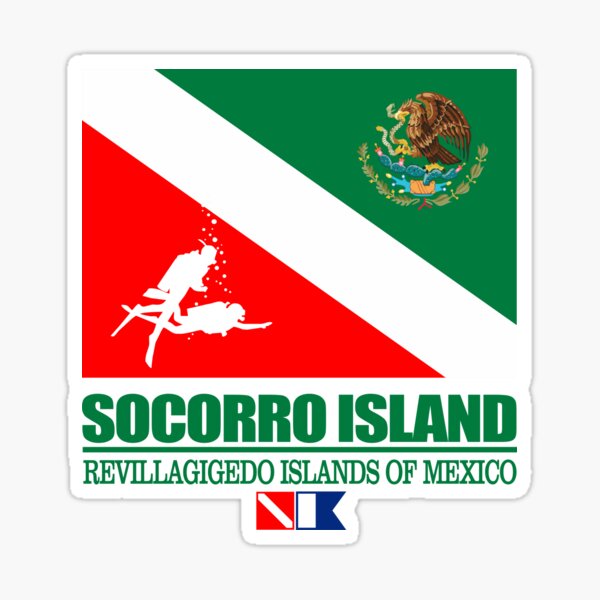 "Socorro Island (DF)" Sticker for Sale by curranmorgan | Redbubble