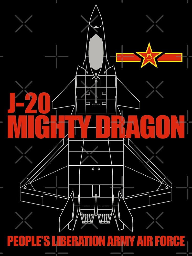 "Chengdu J-20 Mighty Dragon People's Liberation Army Air Force" Art ...