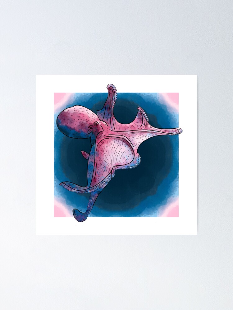 "Transgender Octopus trans pride " Poster for Sale by kylepeterart ...