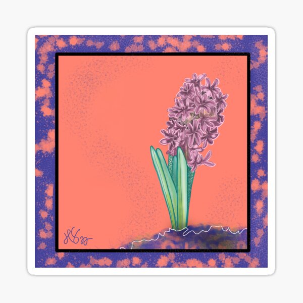 "Hyacinth " Sticker by heathersartwork | Redbubble