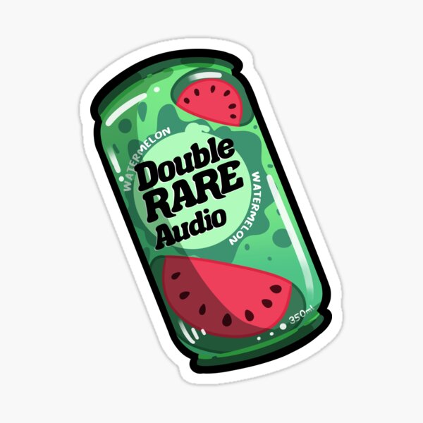 "Double Rare Audio Logo" Sticker for Sale by DoubleRare | Redbubble