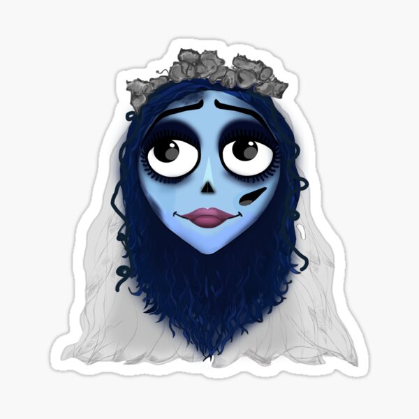 "Emily Corpse Bride Tim Burton's Movie" Sticker by DyingRoses | Redbubble