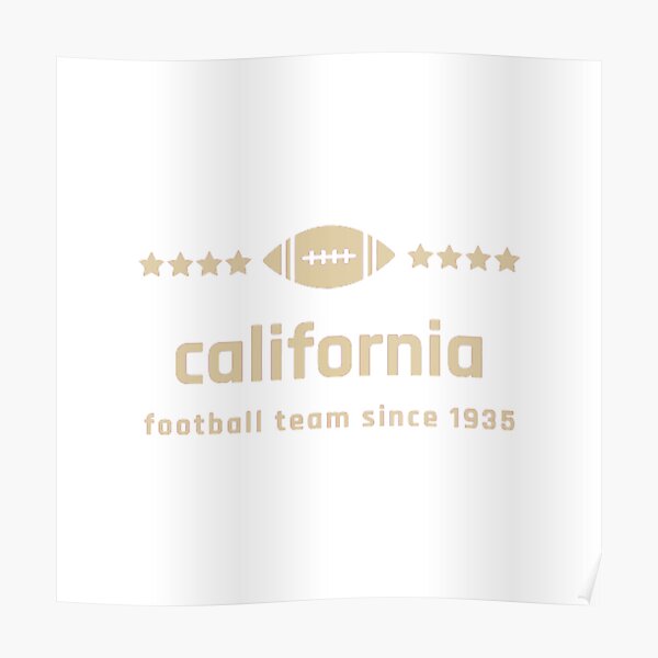 "california football team" Poster by etoh35 | Redbubble