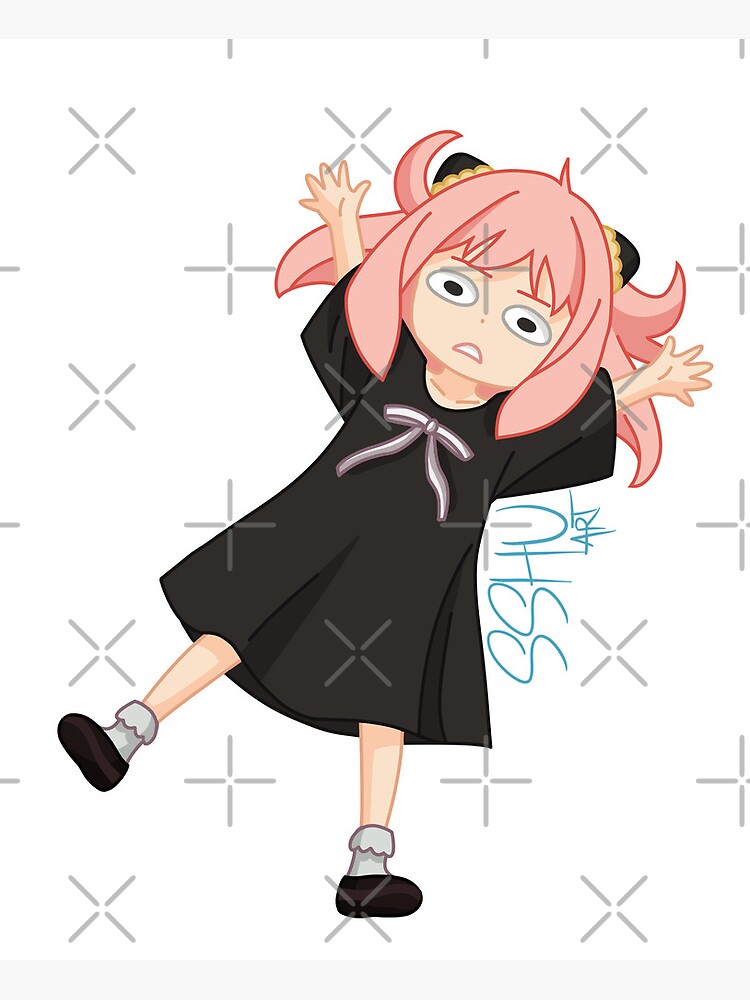 "anya meme" Art Print for Sale by SshuDraws | Redbubble