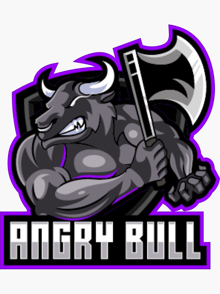 "Angry Bull" Sticker by SunWet | Redbubble