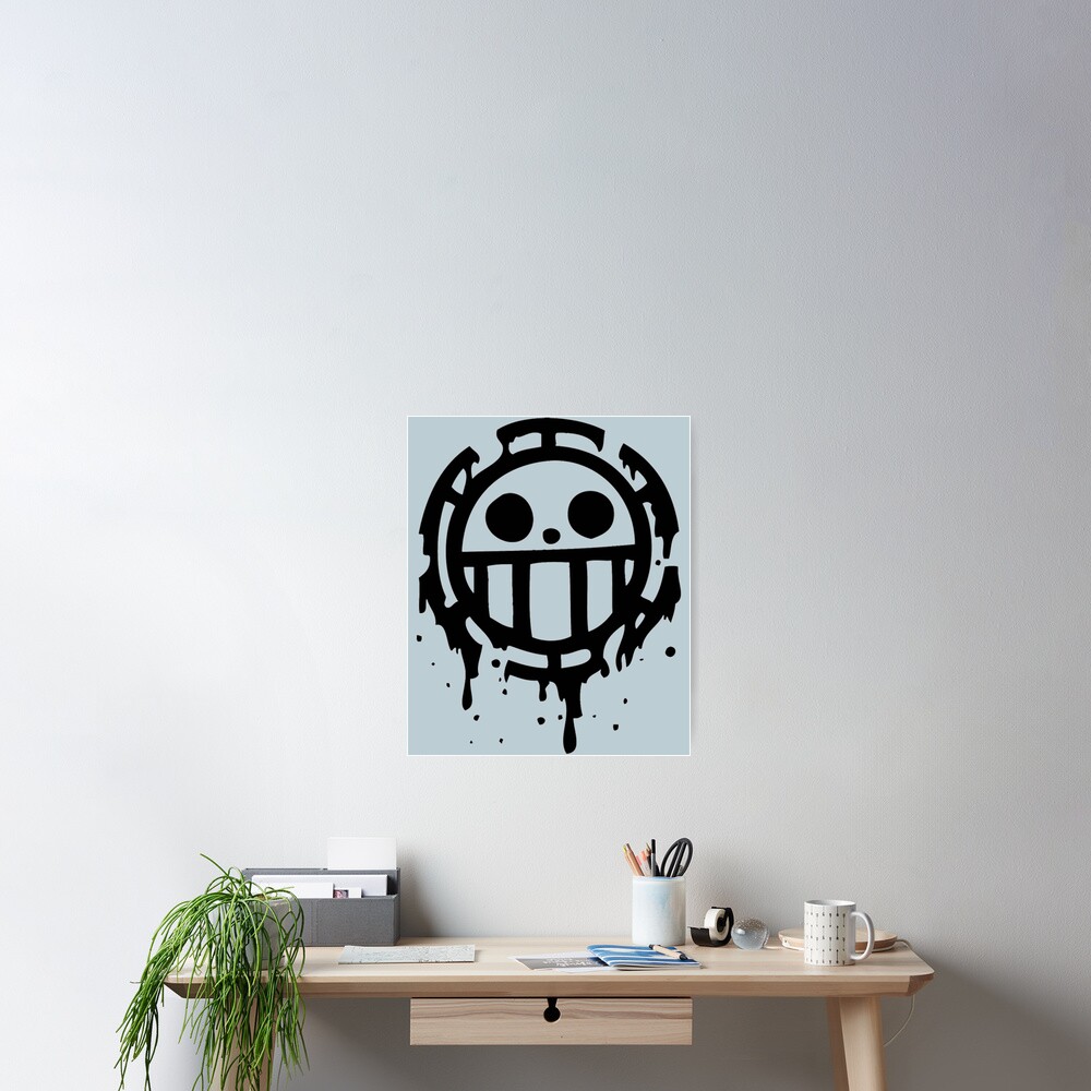 "Trafalgar D. Water Law logo" Poster for Sale by Hatrinh8590 | Redbubble