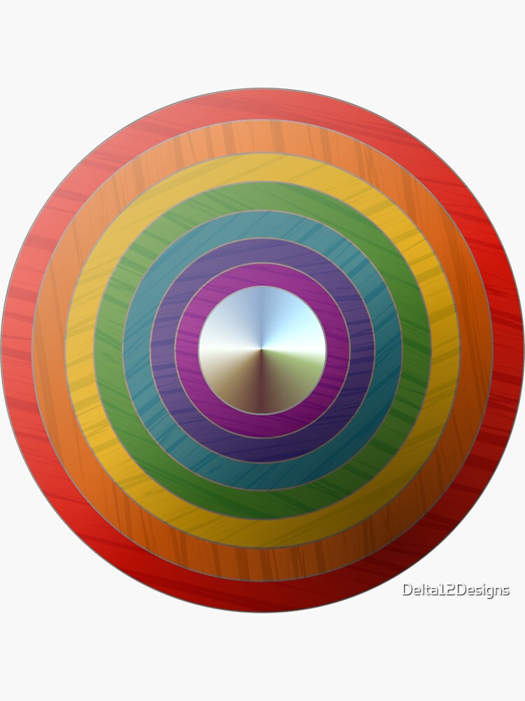 "Rainbow Shield" Sticker for Sale by Delta12Designs | Redbubble