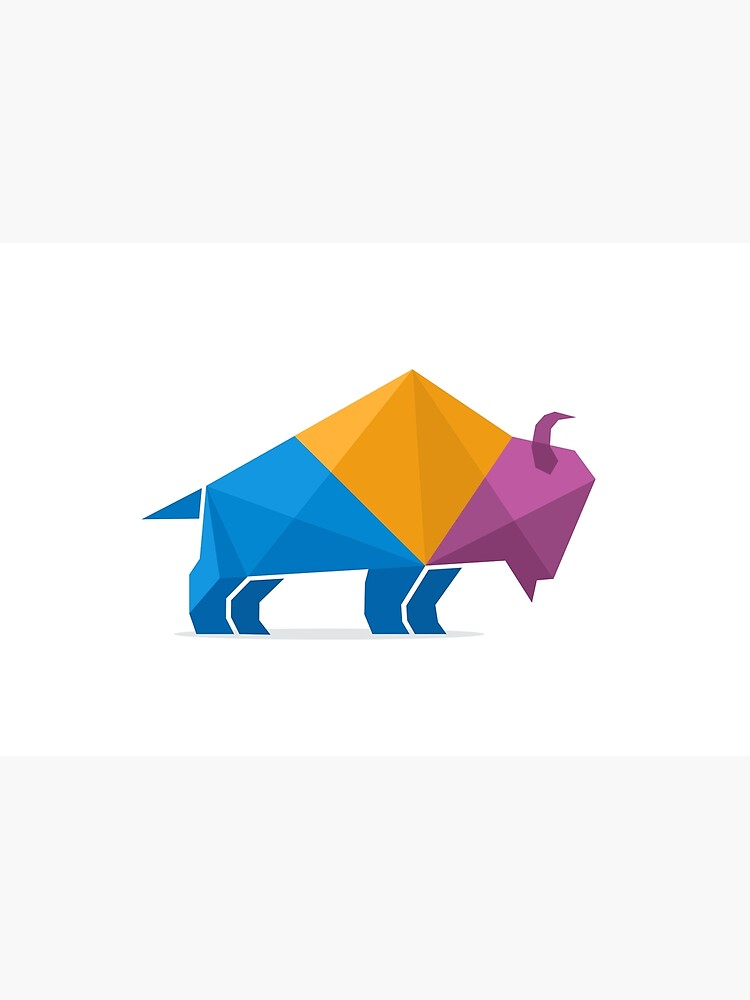 "Bison Colorful Rainbow Animal Minimal" Poster for Sale by SunWet ...