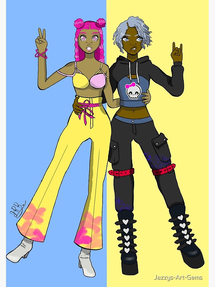 "Cute and Alternative Anime girls" Poster for Sale by Jazzys-Art-Gems ...