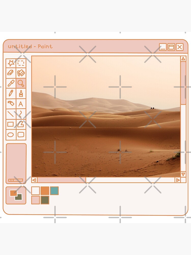 "Peach Microsoft paint program sticker" Poster for Sale by beskrajem ...