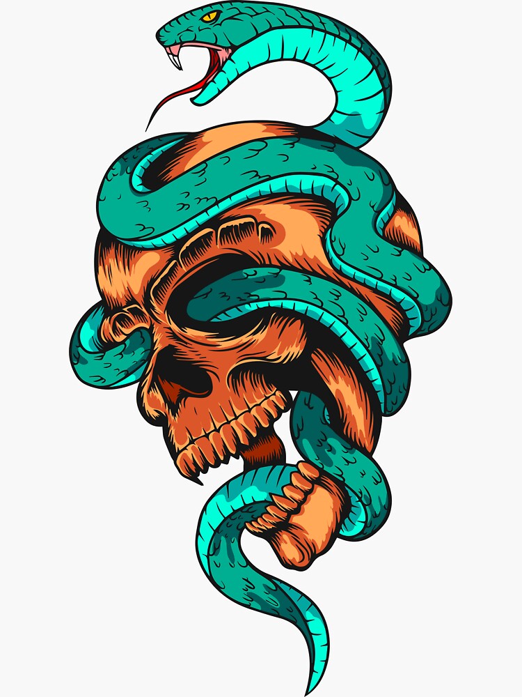 "SCARY SNAKES" Sticker by Makay70 | Redbubble